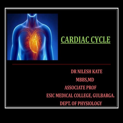 Cardiac cycle | PPTX
