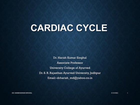 CARDIAC CYCLE. Anatomy physiology functions and principles in ...
