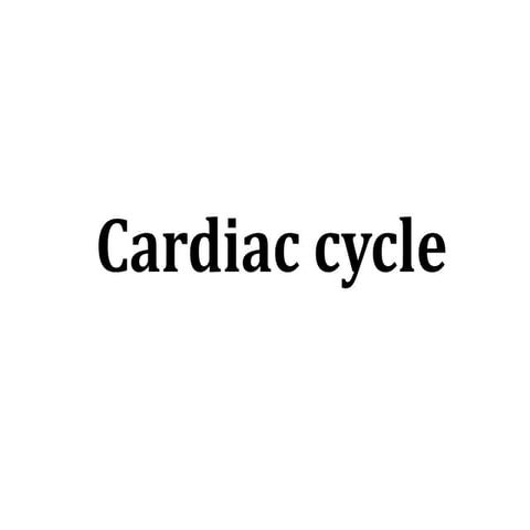 Cardiac Cycle and its various phases shown | PPTX