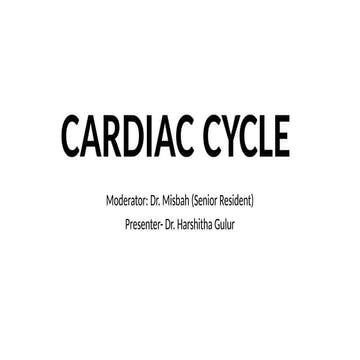 CARDIAC CYCLE | PPT