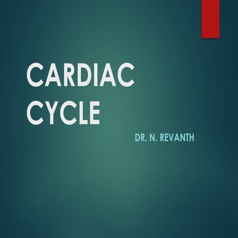 Cardiac cycle | PPTX