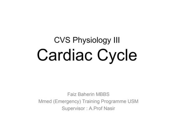Cardiac cycle made easy | PPTX | Heart and Cardiovascular Diseases ...