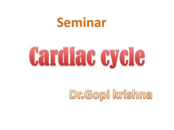Cardiac cycle made easy | PPTX | Heart and Cardiovascular Diseases ...