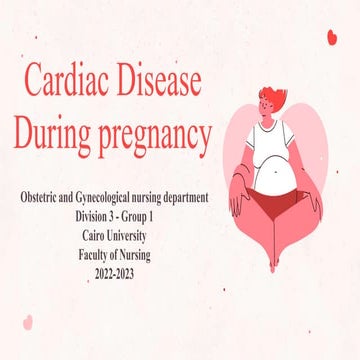 Cardiac disease during pregnancy | PPTX