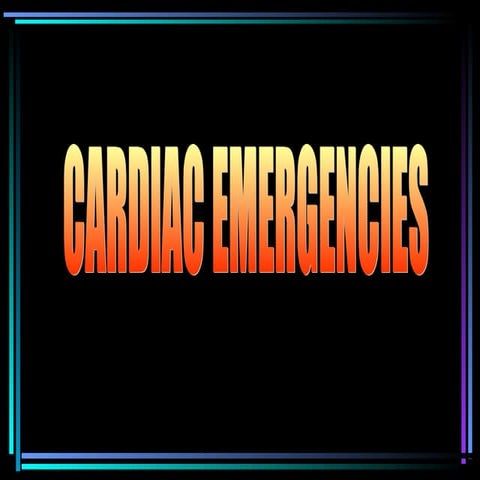 Cardiac emergencies | PPT