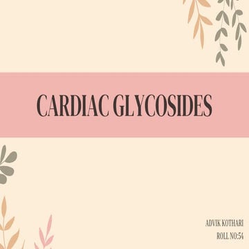 cardiac glycosides______________________ | PDF