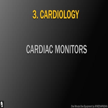 Cardiac monitors - Medical Equipment | PDF