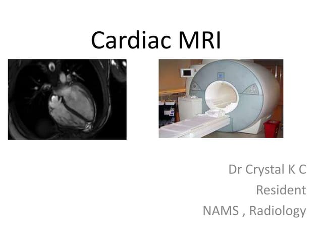 Cardiac MRI | PPTX
