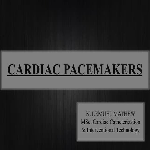 Cardiac Pacemakers and its Modes.pptx