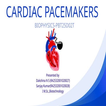 Pacemaker powerpoint presentation med surg | PPTX