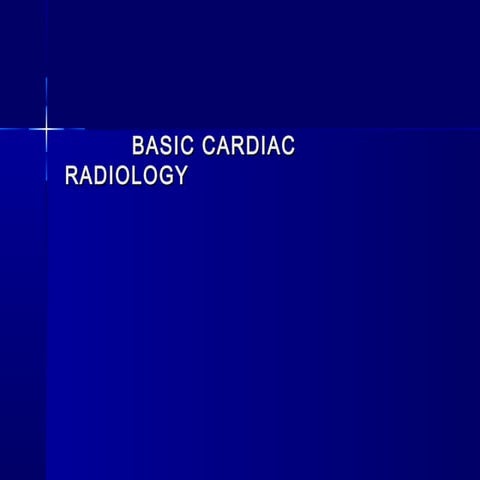 Cardiac radiology | PPT