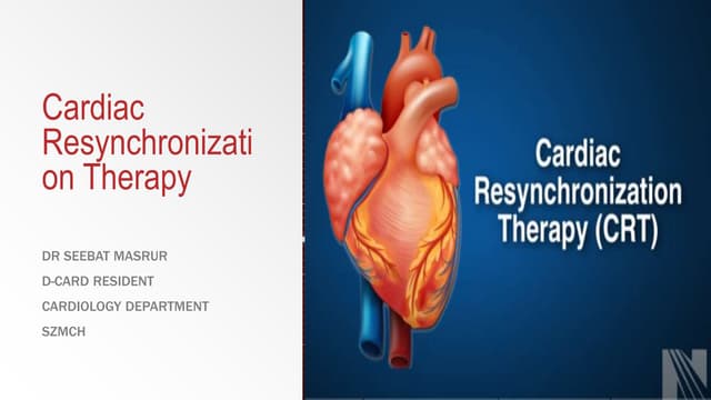 Cardiac resynchronization therapy | PPTX