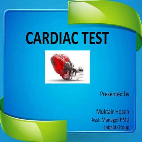 Cardiac test | PPT