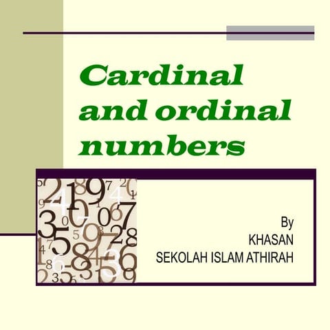 Grade 1- Ordinal Number- First to Tenth | PPTX