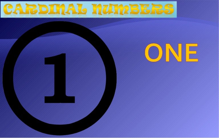 Cardinal Numbers cardinal-numbers