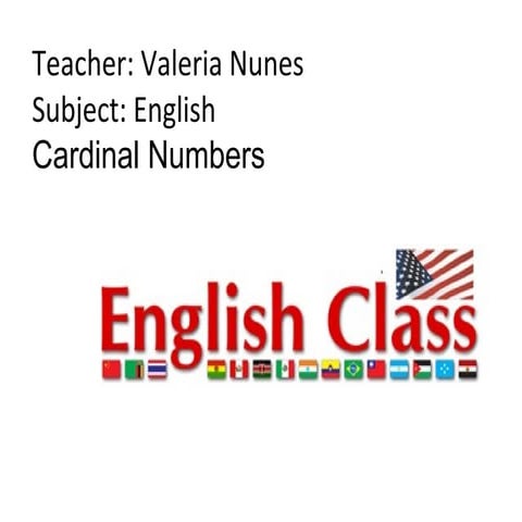 Cardinal numbers | PPT