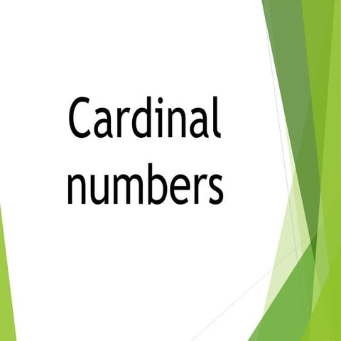 cardinal numbers.pptx este es un repaso de inglés del maestro Roberto ...