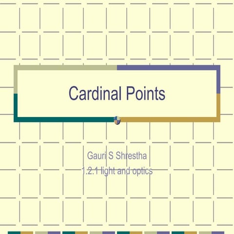 Cardinal points | PPT