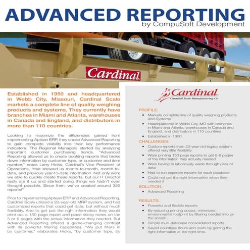 Cardinal Scale Success Story | PDF