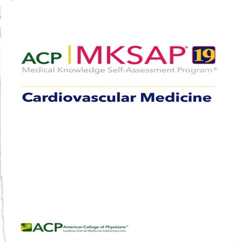CARDIO mksap 2019-2020 New ACP Guidlines | PDF
