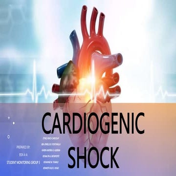 (5) nursing care plans (ncp) for cardiogenic shock | DOCX