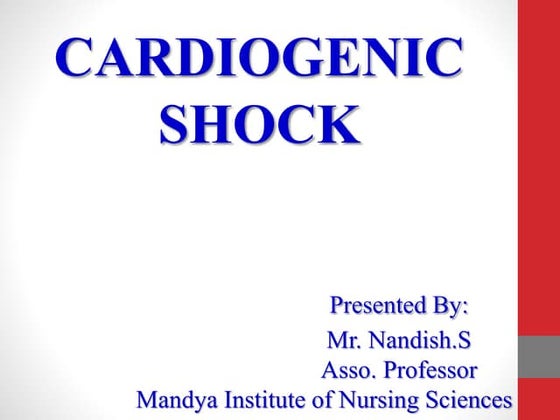(5) nursing care plans (ncp) for cardiogenic shock | PDF
