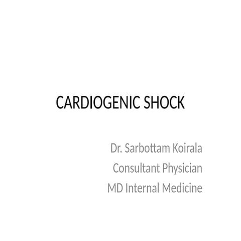 Cardiac emergencies | PPTX
