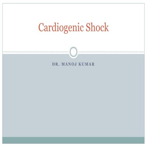 (5) nursing care plans (ncp) for cardiogenic shock | DOCX