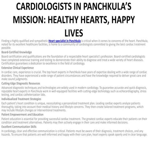 Cardiologist in Manikonda – NeuCare Speciality Clinics | DOCX