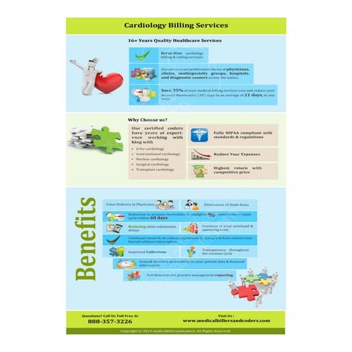 Cardiology Billing Services Infographics | PDF
