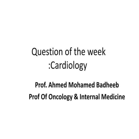 Cardiology atrial fib quiz | PPT