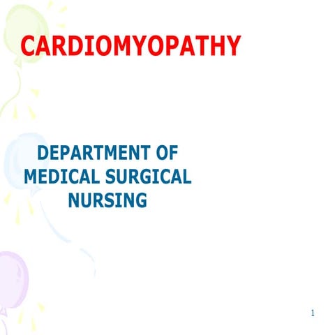 Cardiomyopathy | PPT