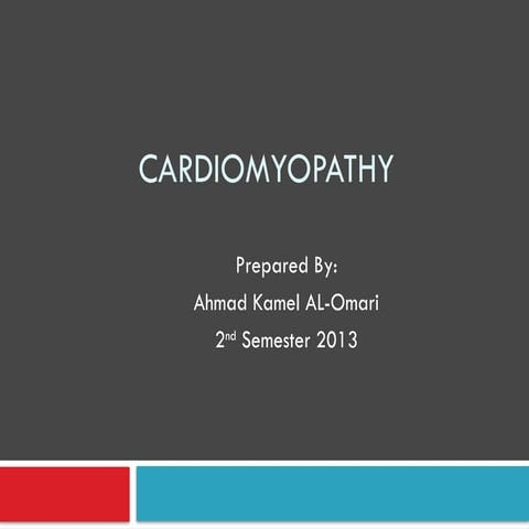 Cardiomyopathy disease of the heart.pptx