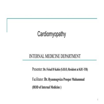 Cardiomyopathies | PPTX