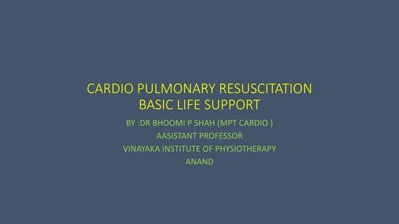 Here is Cpr presentation for health students if you wents | PPT