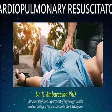 Cardiopulmonary resuscitation (CPR) | PPSX