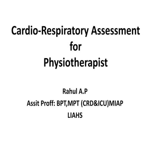Pulmonary Function Test | PPTX