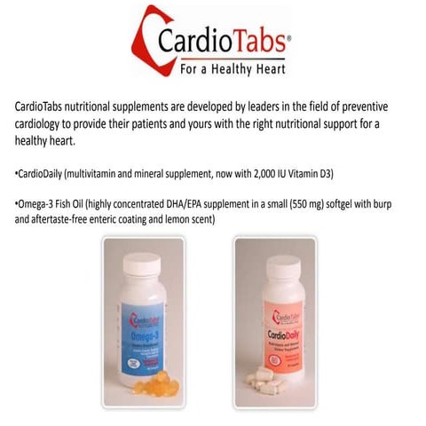 CardioTabs for a Healthy Heart | PPT