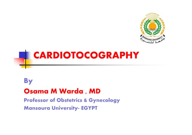 Cardiotocography (CTG) | PPT