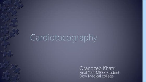 Cardiotocography (CTG) | PPT | Pregnancy | Reproductive Health