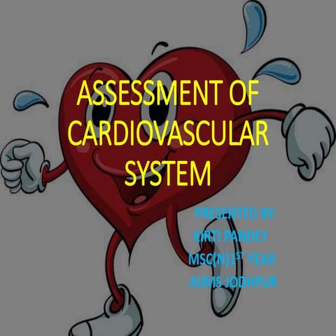 Cardiovascular assessment | PPTX