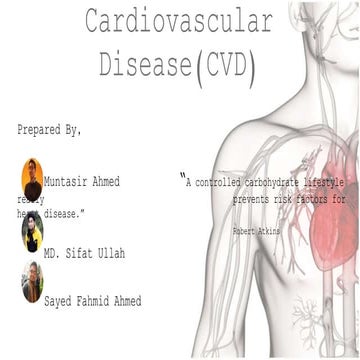 Cardiovascular disease(cvd) | PPTX