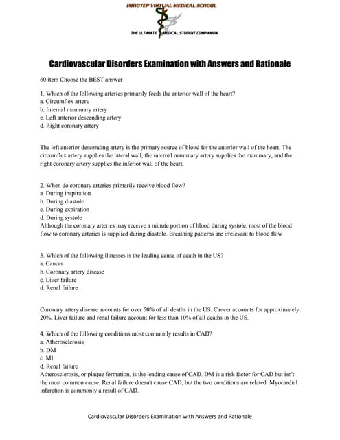 Cardiovascular Disorders for BS Mcqs.pdf