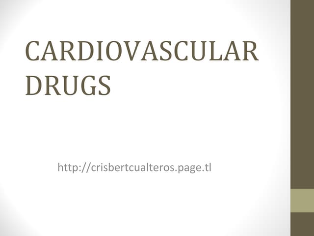 Commonly Used Drugs In Cath Lab | PPTX