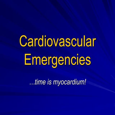 Cardiovascular emergencies version 2 | PPT