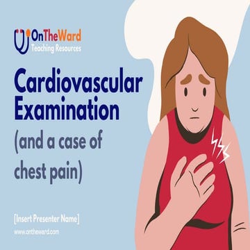 Cardiovascular Examination PowerPoint (OnTheWard.com) | PDF