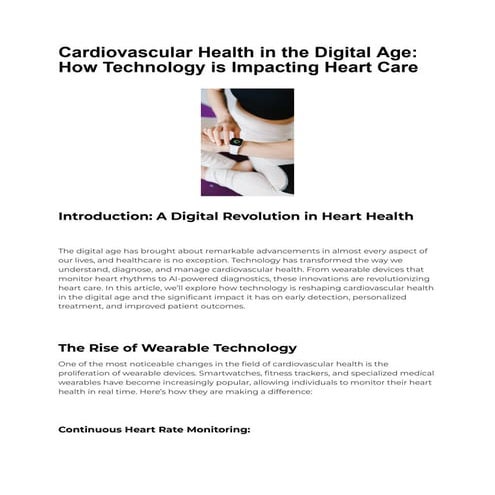 Cardiovascular Health in the Digital Age_ How Technology is Impacting ...
