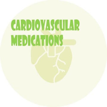 Cardiovascular medications .pptx