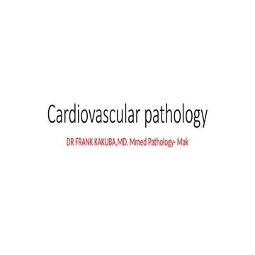 Cardiovascular pathology.ppt presentation | PPT