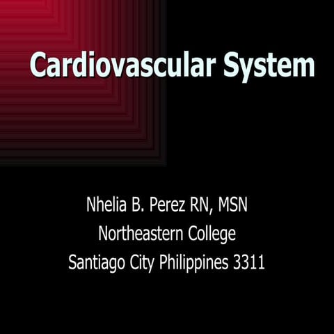 Cardiovascular System | PPT